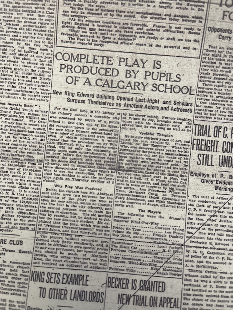 100 Years of Theatre - cSPACE Marda Loop